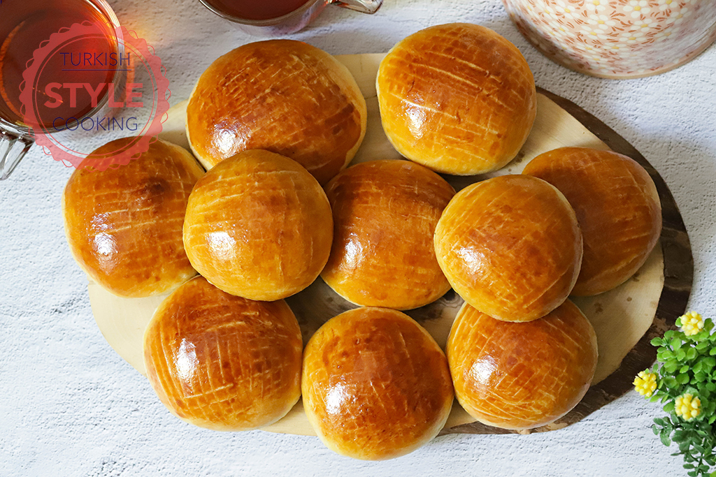 Turkish Cheese Pogaca Recipe | Turkish Style Cooking