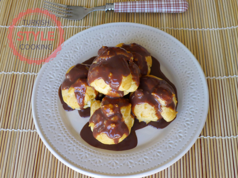 Profiterole (Cream Puffs) Recipe - Turkish Style Cooking