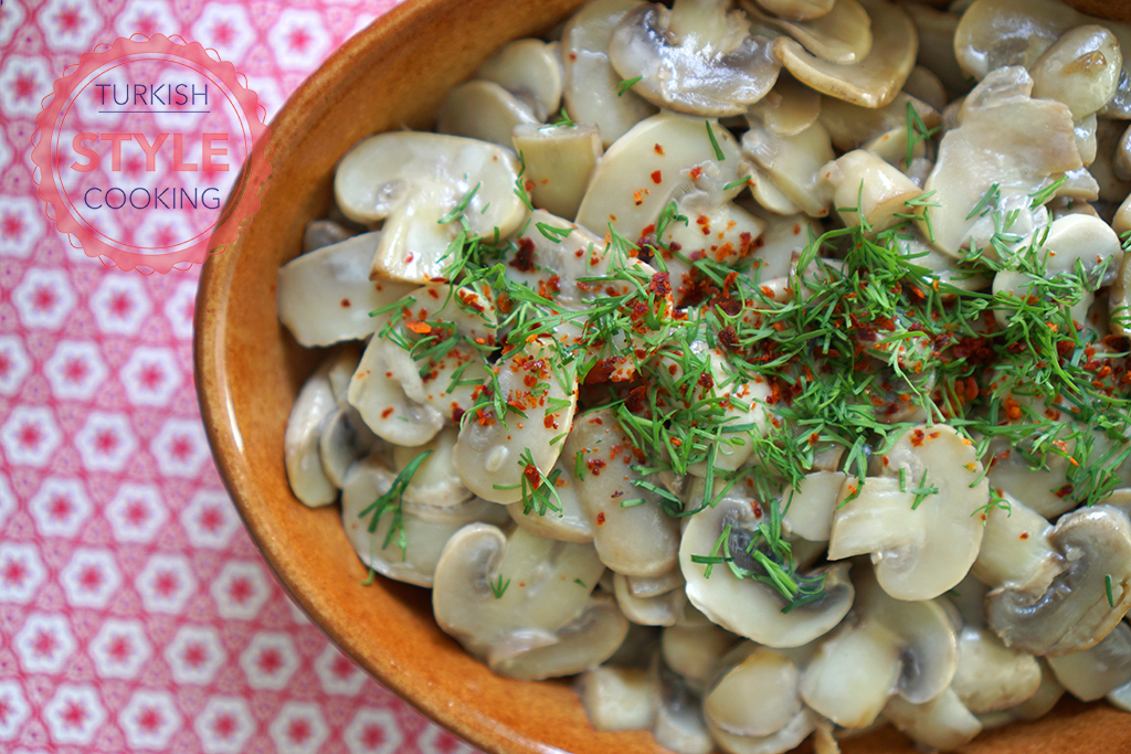 Sauteed Mushroom Recipe | Turkish Style Cooking