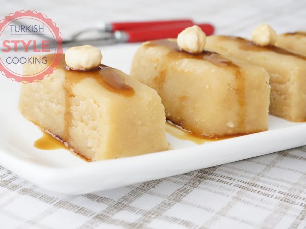 Flour Halva Bars Recipe | Turkish Style Cooking