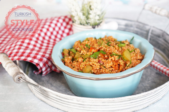 Turkish Style Quinoa Salad Recipe - Turkish Style Cooking