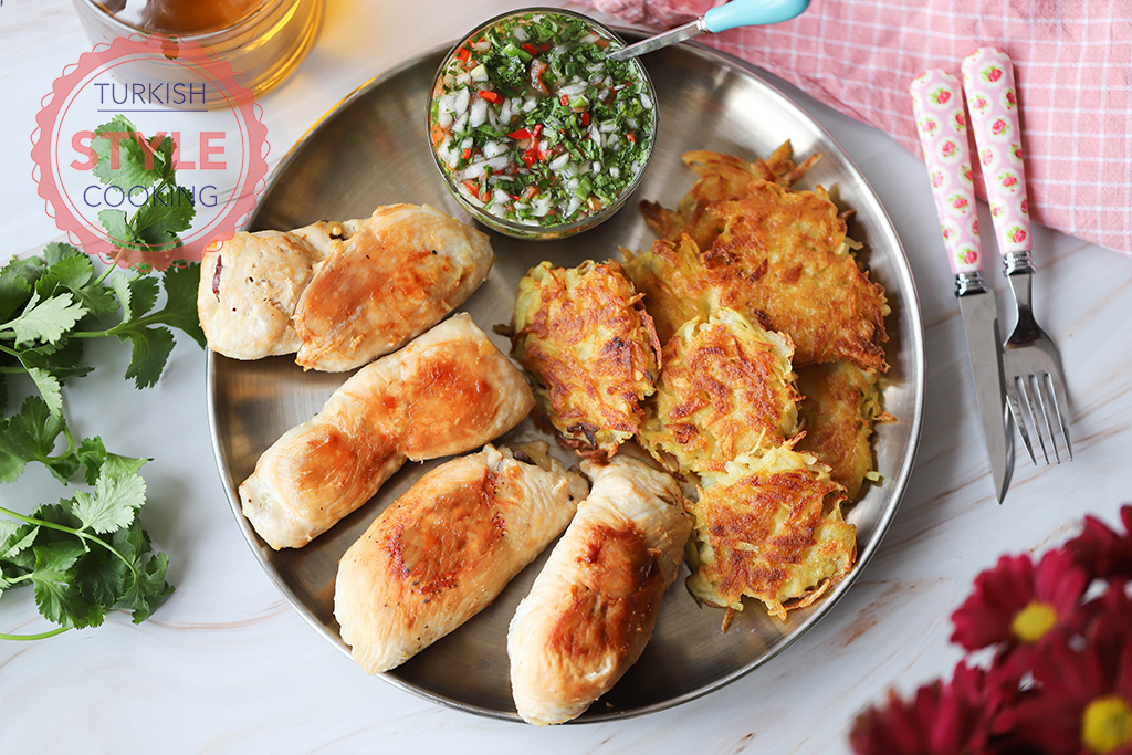 Avocado Filled Chicken Rolls Recipe | Turkish Style Cooking