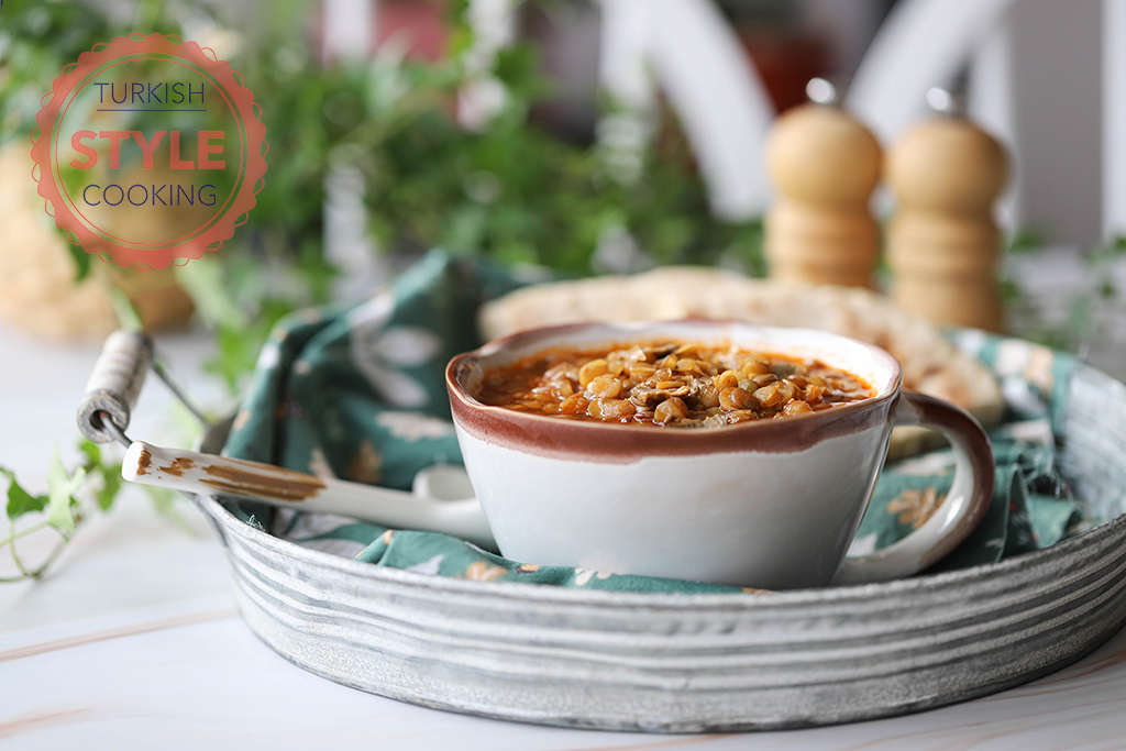 Porcini Mushroom Green Lentil Soup Recipe | Turkish Style Cooking